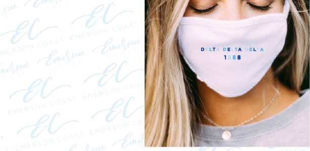 01-082520 Delta Delta Delta Wofford College Face Masks 2020 - Gettie ...
