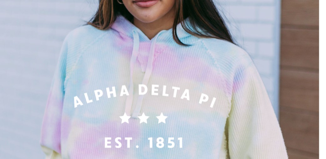 02-042121 Alpha Delta Pi University of Southern California Tie Dye Cord ...