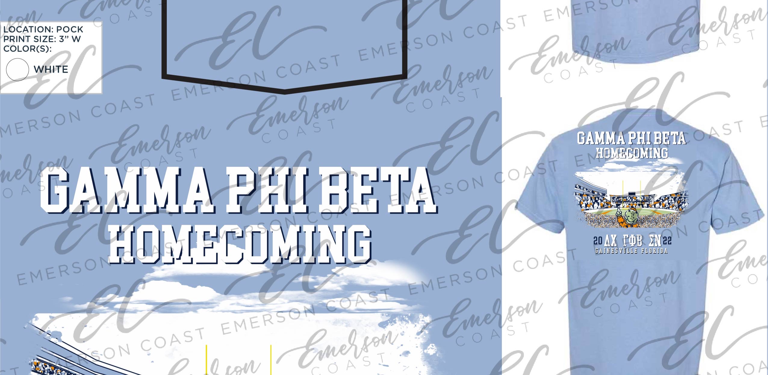 EC14-102022 Gamma Phi Beta University of Florida Homecomimg Redesign ...