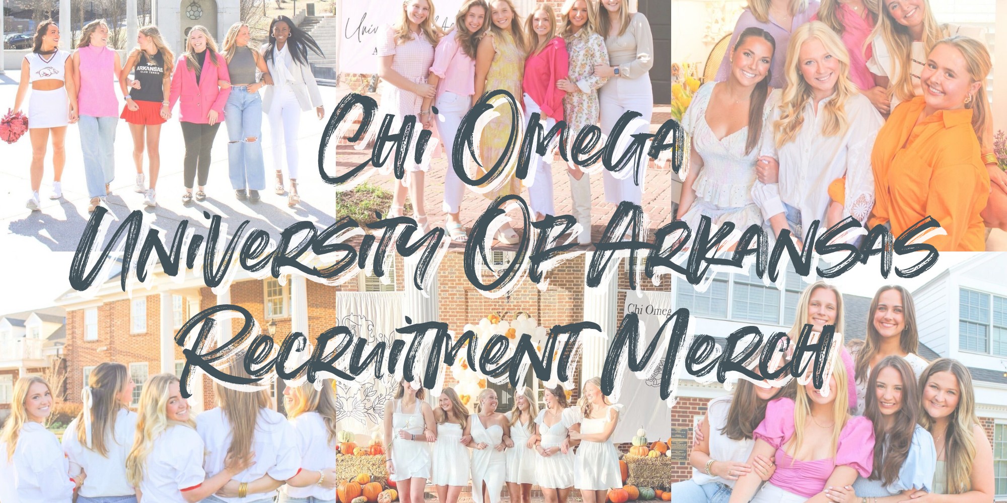 Chi Omega University of Arkansas Recruitment Merch - Gettie - Group ...
