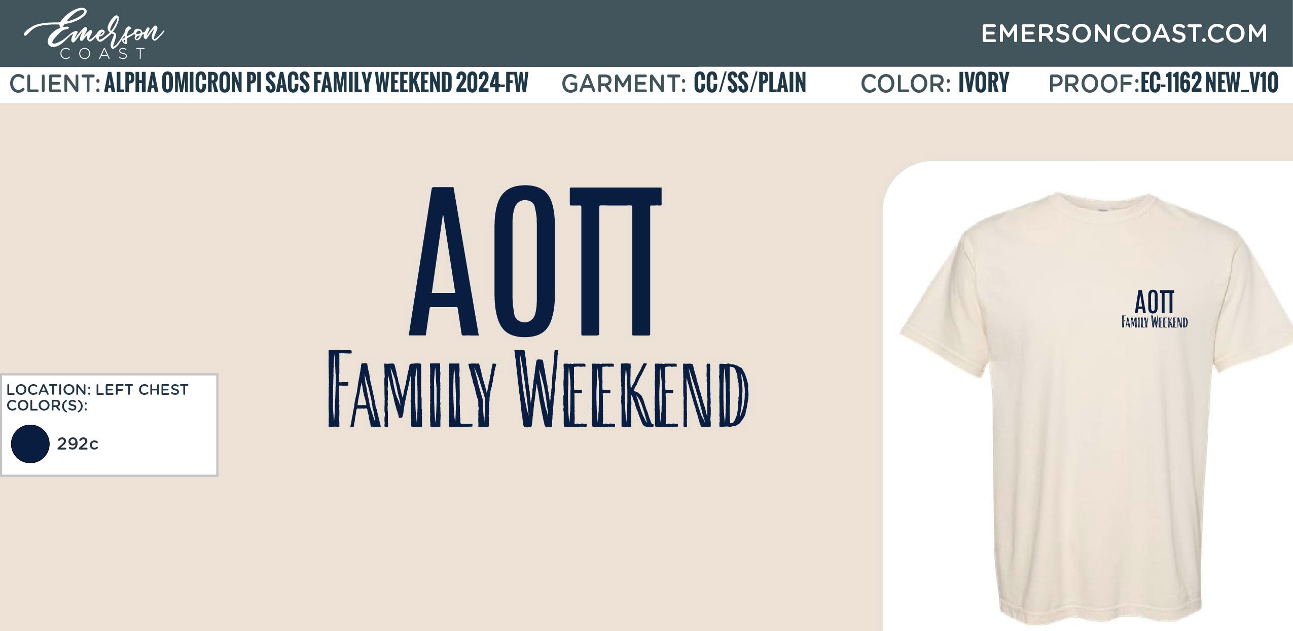 EC-1162 NEW Alpha Omicron Pi Samford University Family Weekend 2024-FW ...